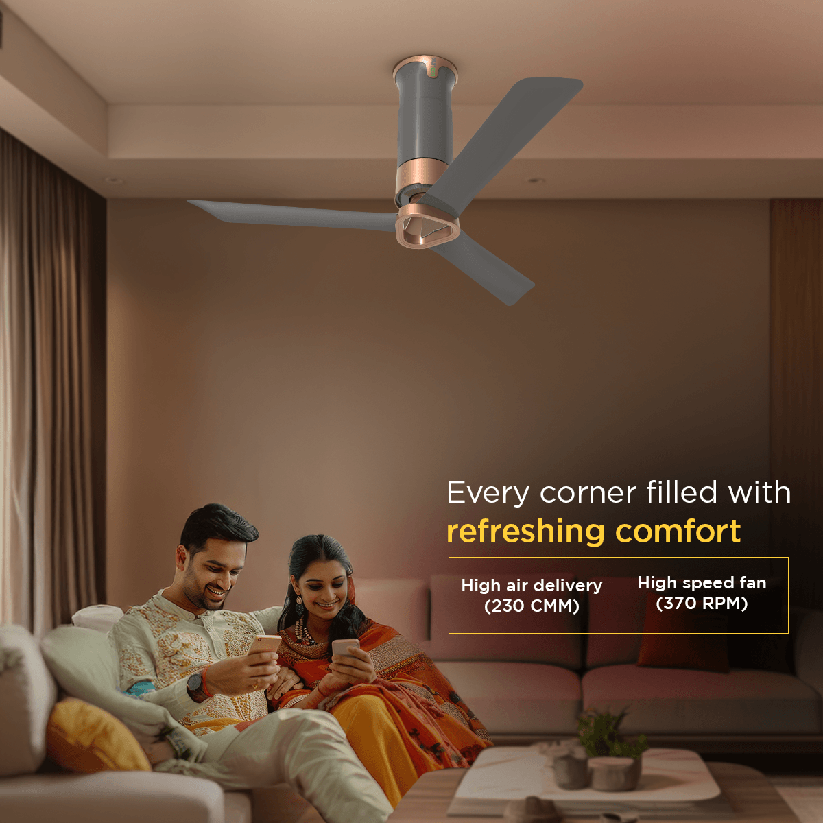 BLDC Ceiling Fans - Energy Efficient Premium Fans | EcoLink