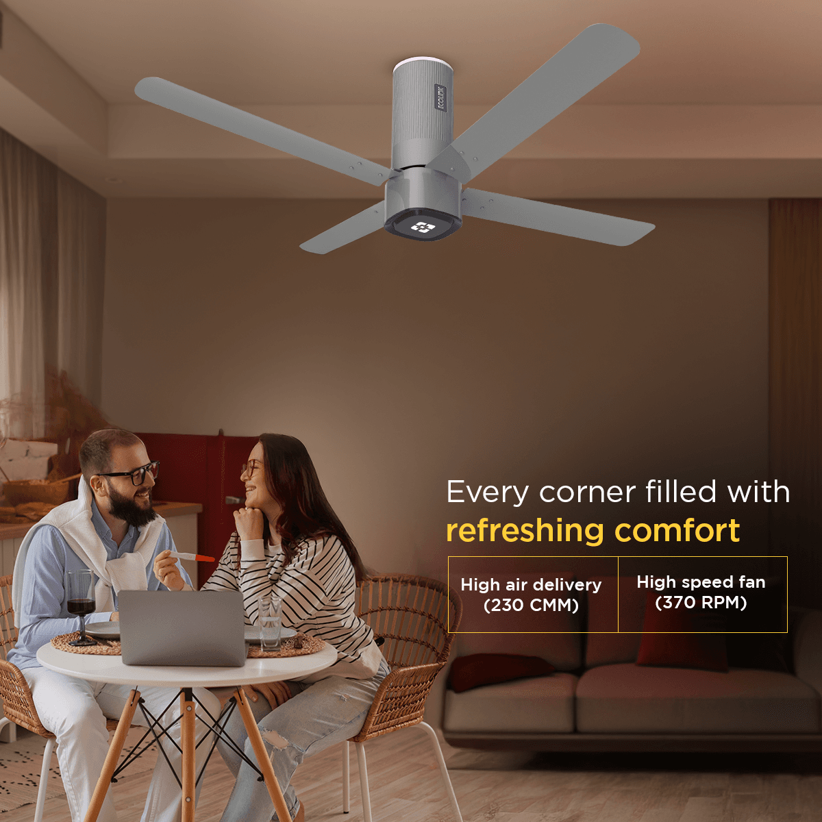 BLDC Ceiling Fans - Energy Efficient Premium Fans | EcoLink