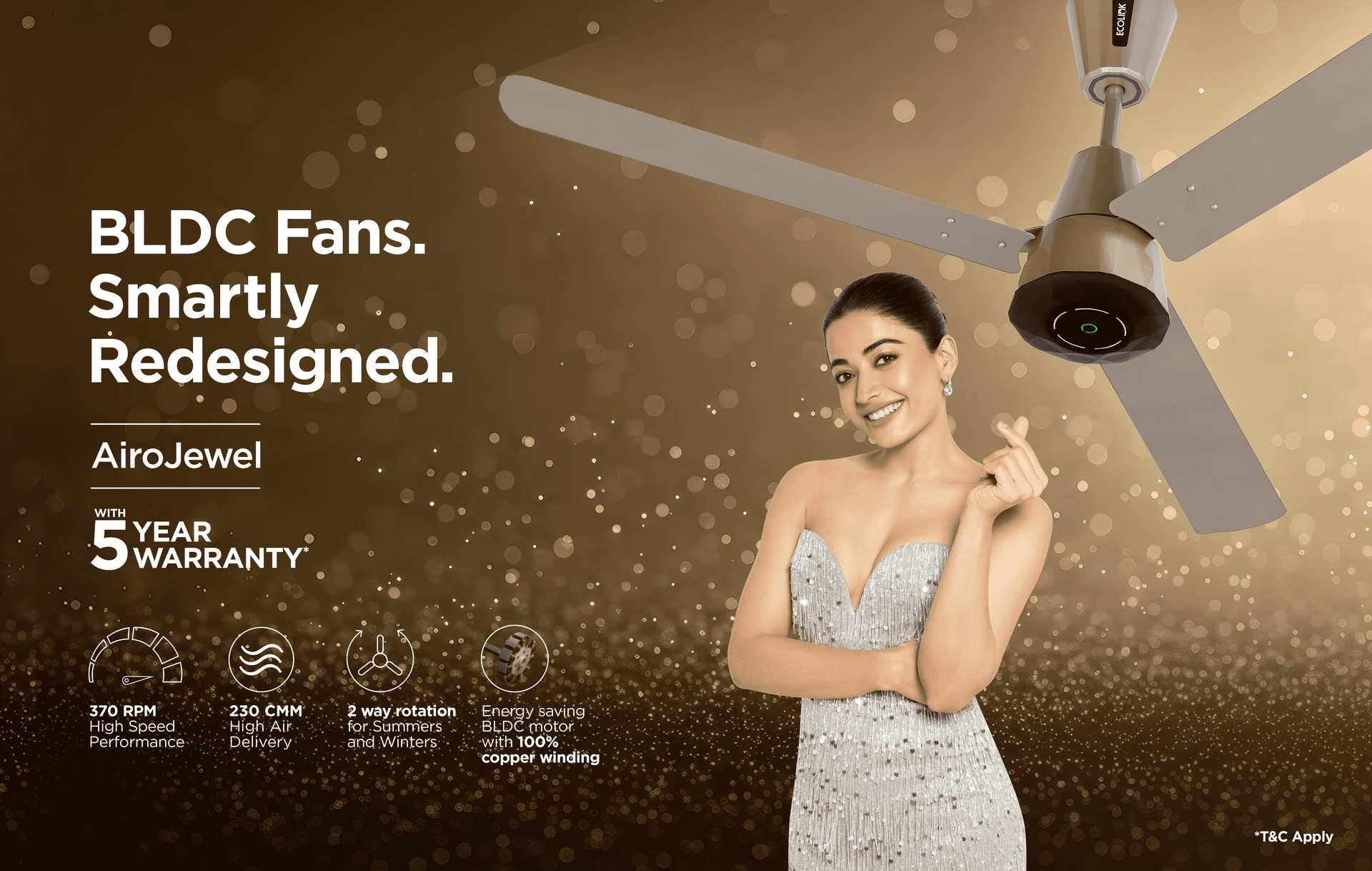 Explore EcoLink Ceiling Fans | energy-efficient BLDC Fans | Decorative Fans